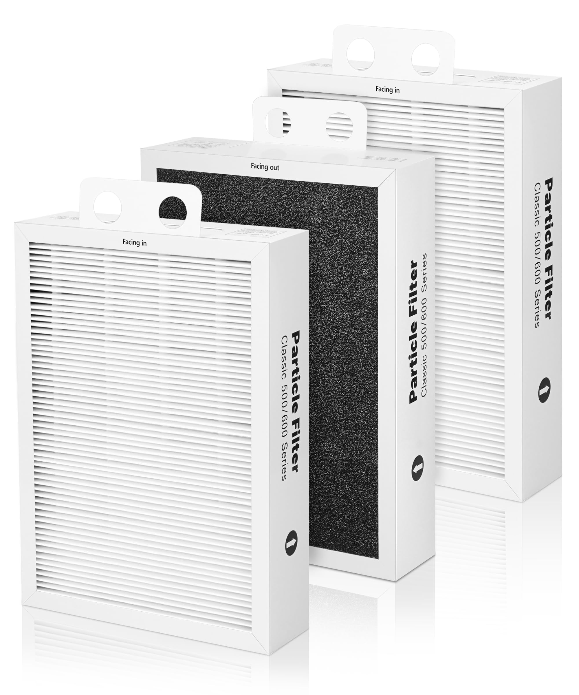 500/600 Series Particle Replacement Filter for BLUEAIR Classic 501, 503, 601, 505, 603, 650E, 550E, 555EB, 605, 580i, 680i,HEPA+Activated Carbon Сotton