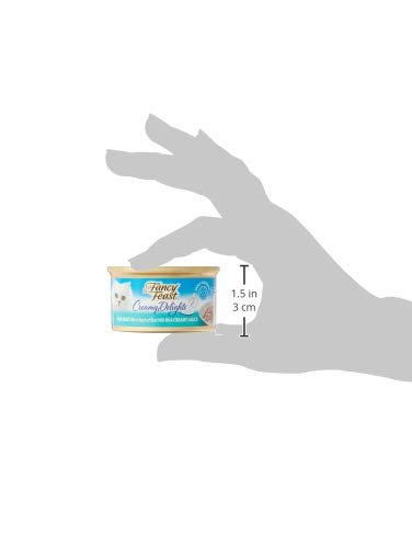 Fancy Feast Purina Creamy Delights Tuna Feast with a Touch of Real Milk in A Creamy Sauce (24-3 OZ Each)