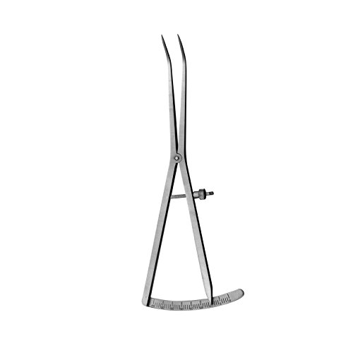 Castroviejo Bone Caliper 40mm, Curved, 17cm/6.75"