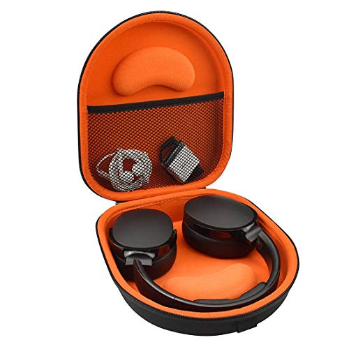 Geekria Shield Headphones Case Compatible with Skullcandy Crusher ANC, Venue, Hesh 3 Case, Replacement Hard Shell Travel Carrying Bag with Cable Storage (Black)
