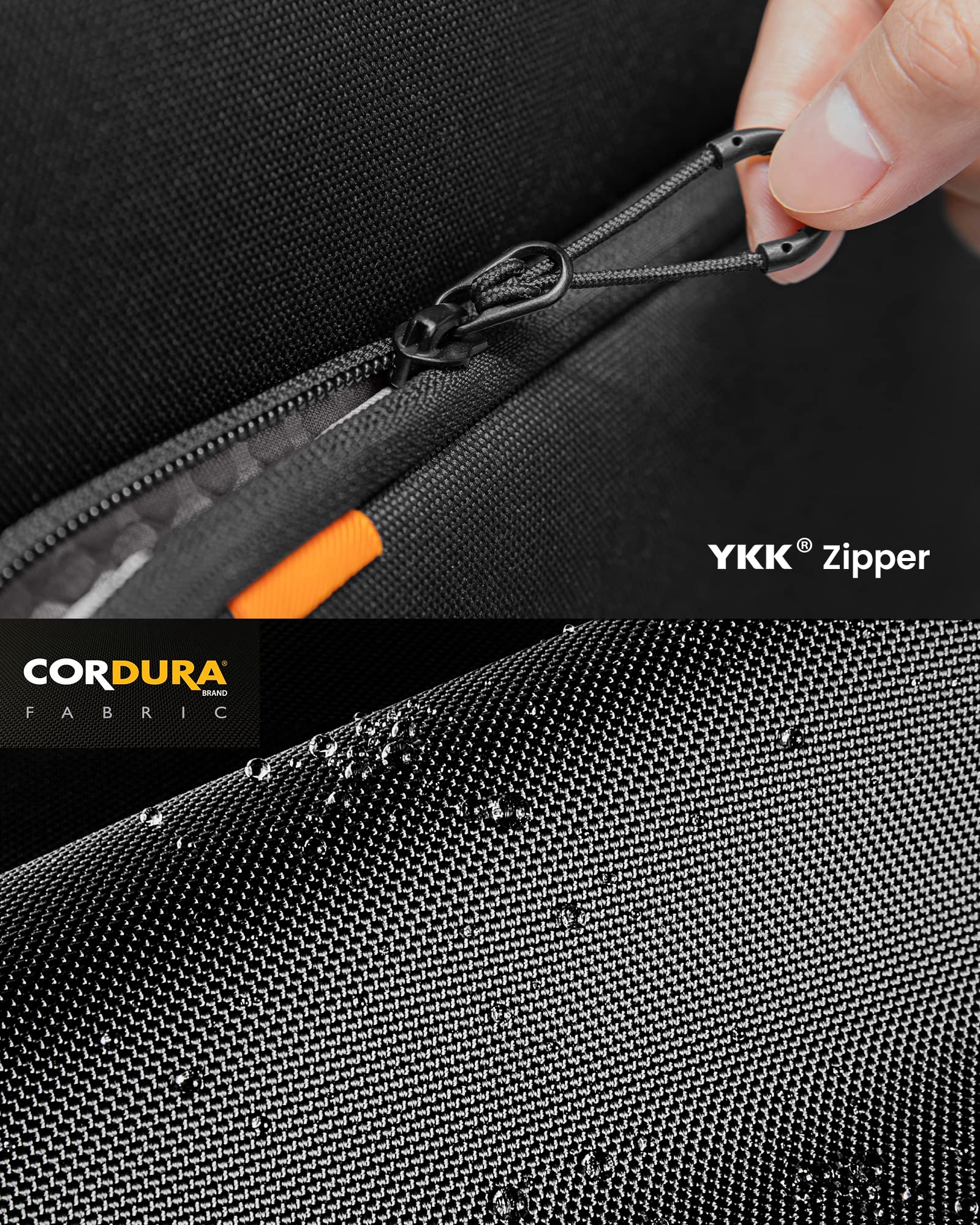 tomtoc 360 Protective Laptop Sleeve Designed for 16-inch New MacBook Pro M4/M3/M2/M1 Pro/Max 2024-2019, Water-Resistant Well-Organized Accessory Sleeve Case with Handle