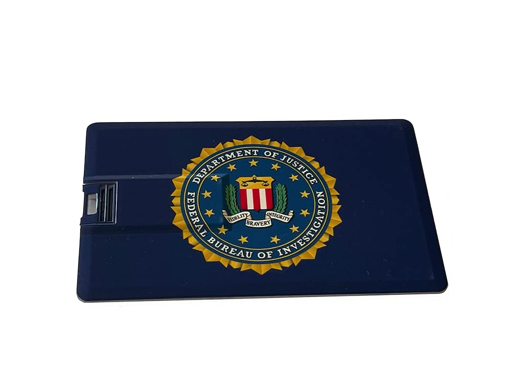 USB Flash Drive 64GB Thumb Drive High Speed USB Drive USB 2.0 Memory Stick FBI/CIA ID Card Certificate Accessories Design Waterproof