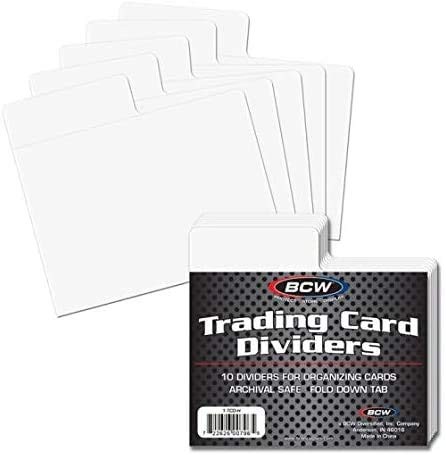 Baseball Card Storage Box, 10 Count - Store up to 8000 Trading Cards, with 40 Dividers