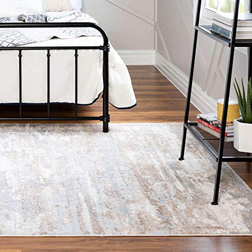 Rugs.com Caspian Collection Area Rug β 9' x 12' Beige Low-Pile Rug Perfect for Living Rooms, Large Dining Rooms, Open Floorplans