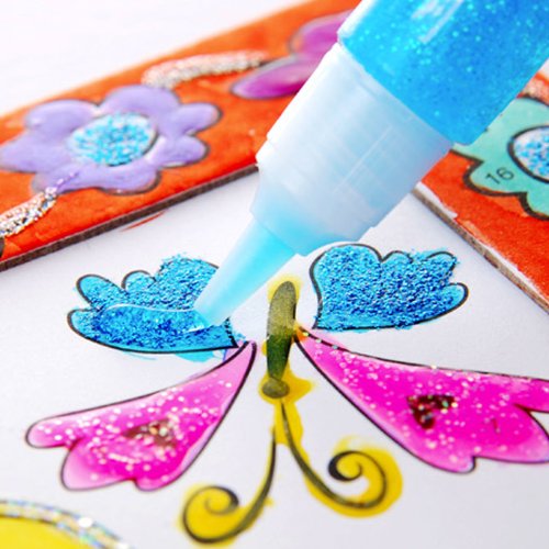 Elmer's 3D Washable Glitter Glue Pens, 31 Rainbow and Glitter Colors (E198)