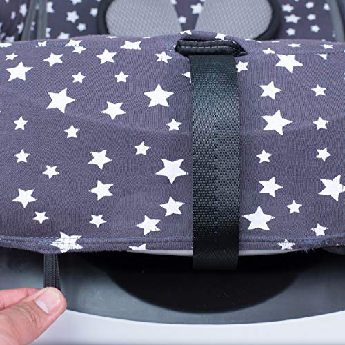 JYOKO Kids Cotton Cover Liner for car seat Compatible with Graco 4Ever DLX 4-in-1 (Winter Sky)