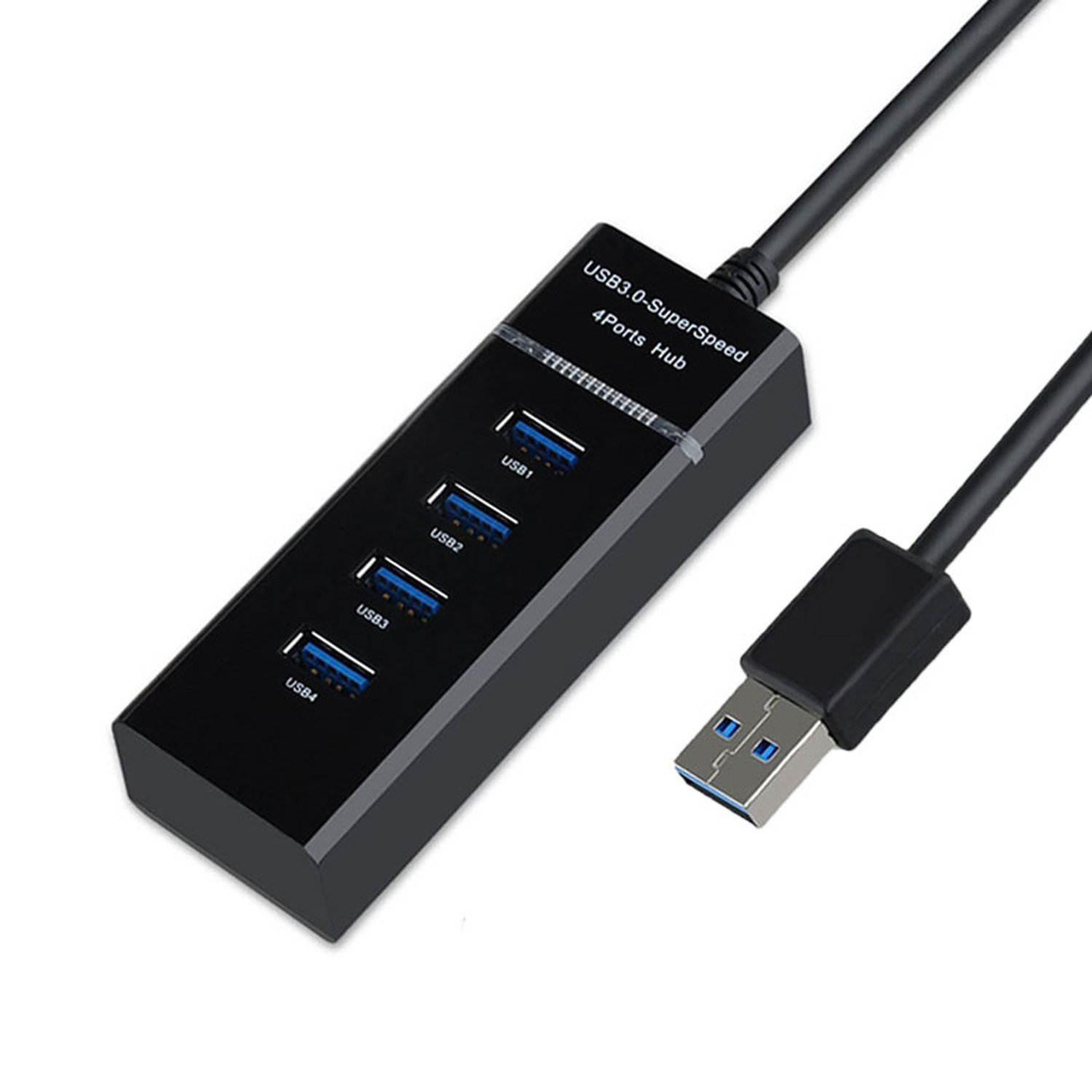 XBOSS C8 4 Port USB 3.0 Hub High Speed 5Gbps Transfer Speed Lightweight USB Cable Adapter for PS4/PS4 Slim/Ps4 Pro/XBOX ONE/XBOX360/Computer Laptop PC