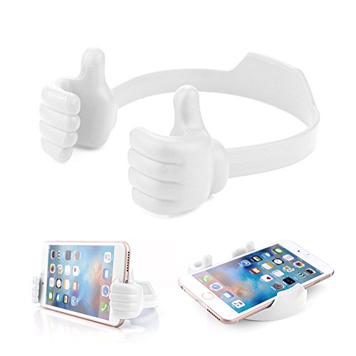 BUTEFO 8 Pack Thumbs up Cell Phone Holder, Adjustable Silicone Tablet Stand, Multi Colors Portable Desktop Stands Compatible for Smart Phones iPhone iPad Mini Huawei Samsung Galaxy