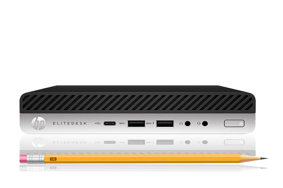 HP EliteDesk 800 G3 Mini Business Desktop (Intel Quad-Core i7-6700T 2.8Ghz, 16GB DDR4 RAM, 1TB SSD, DisplayPort DP, Ethernet RJ-45, Keyboard + Mouse, Windows 10 Pro 64-bit (Renewed)