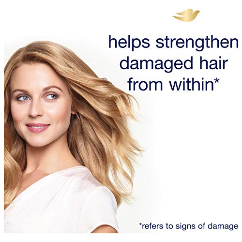Dove Nutritive Solutions Strengthening Shampoo and Conditioner for Damaged Hair Intensive Repair Dry Hair Deep Formulas with Keratin Actives 12 oz, 2 Count