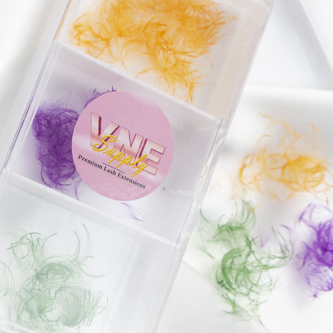 500 pcs Mixed colorful lash extensions | premade volume lash extensions | premade mega volume fans | colored lash extension | russian volume eyelash extensions. 6D and 8D