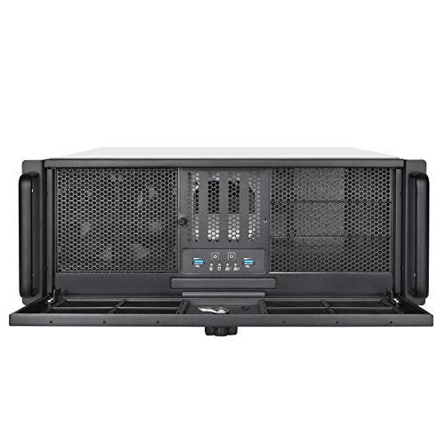 SilverStone Technology 4U Rackmount Server Chassis with 3 X 5.25 Front Bays with CEB/ATX/mATX/Mitx Support RM400 Cases SST-RM400