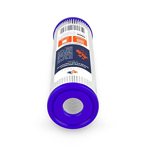 Aquaboon 1 Micron 10" x 2.5" Pleated Sediment Water Filter Cartridge | Universal Replacement for Any 10 inch RO Unit | Compatible with R50, 801-50, WFPFC3002, WB-50W, WHKF-WHPL, 25-Pack