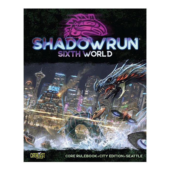 Catalyst Game Labs Shadowrun RPG: 6th Edition Seattle Core Rulebook