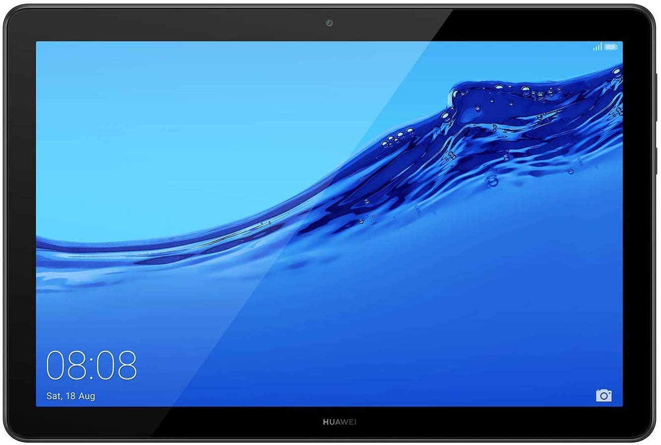 MediaPad T5 Tablet with 10.1" IPS FHD Display, Octa Core, Dual Harman Kardon-Tuned Speakers, 4G LTE, 2GB+16GB, International Version No Warranty (Black)
