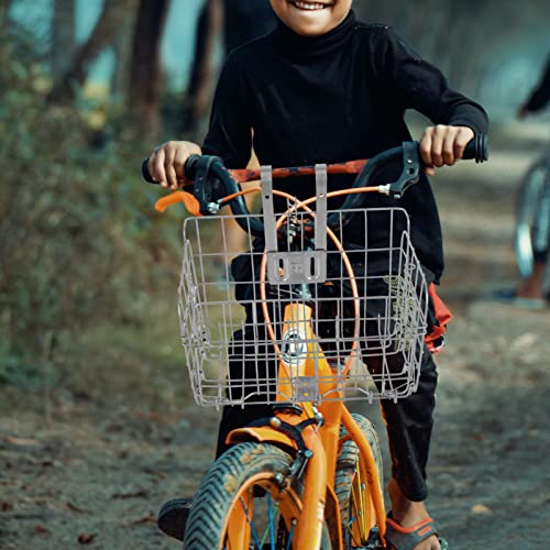 Alipis 1pc Off Mesh Bicycles Silver Lid Frame Road Front Replacement Mountain Folding Collapsible in Iron Rack Baskets Cruisers Back with Accessory Hanging Lift Handlebar Bike Container