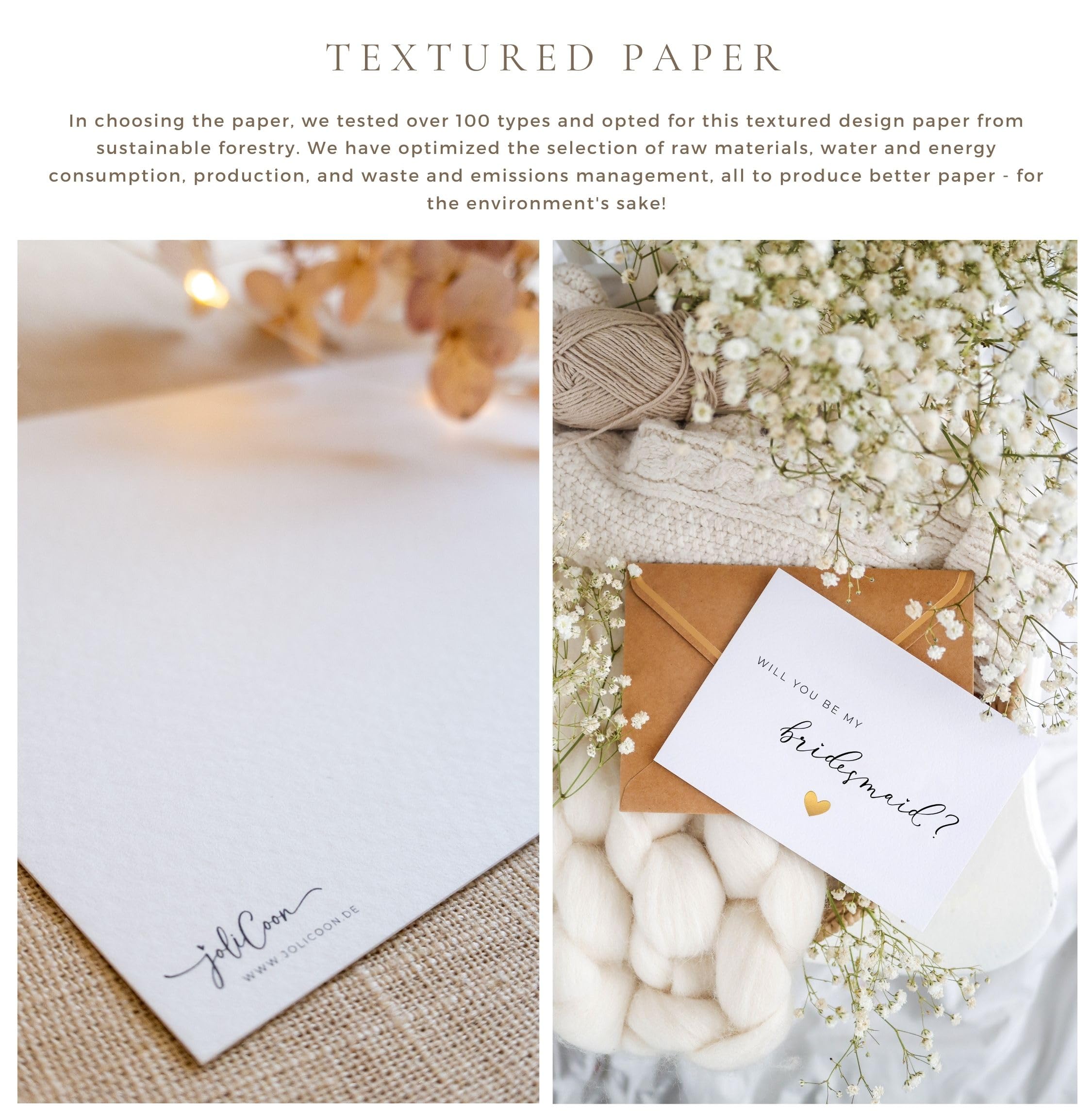 Joli Coon Will you be my bridesmaid card with luxury envelope and wax seal - Bridesmaid proposal cards