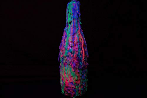 DirectGlow 5 Pack Blacklight Reactive Drip Candle Set Glow Party Supply UV Effects