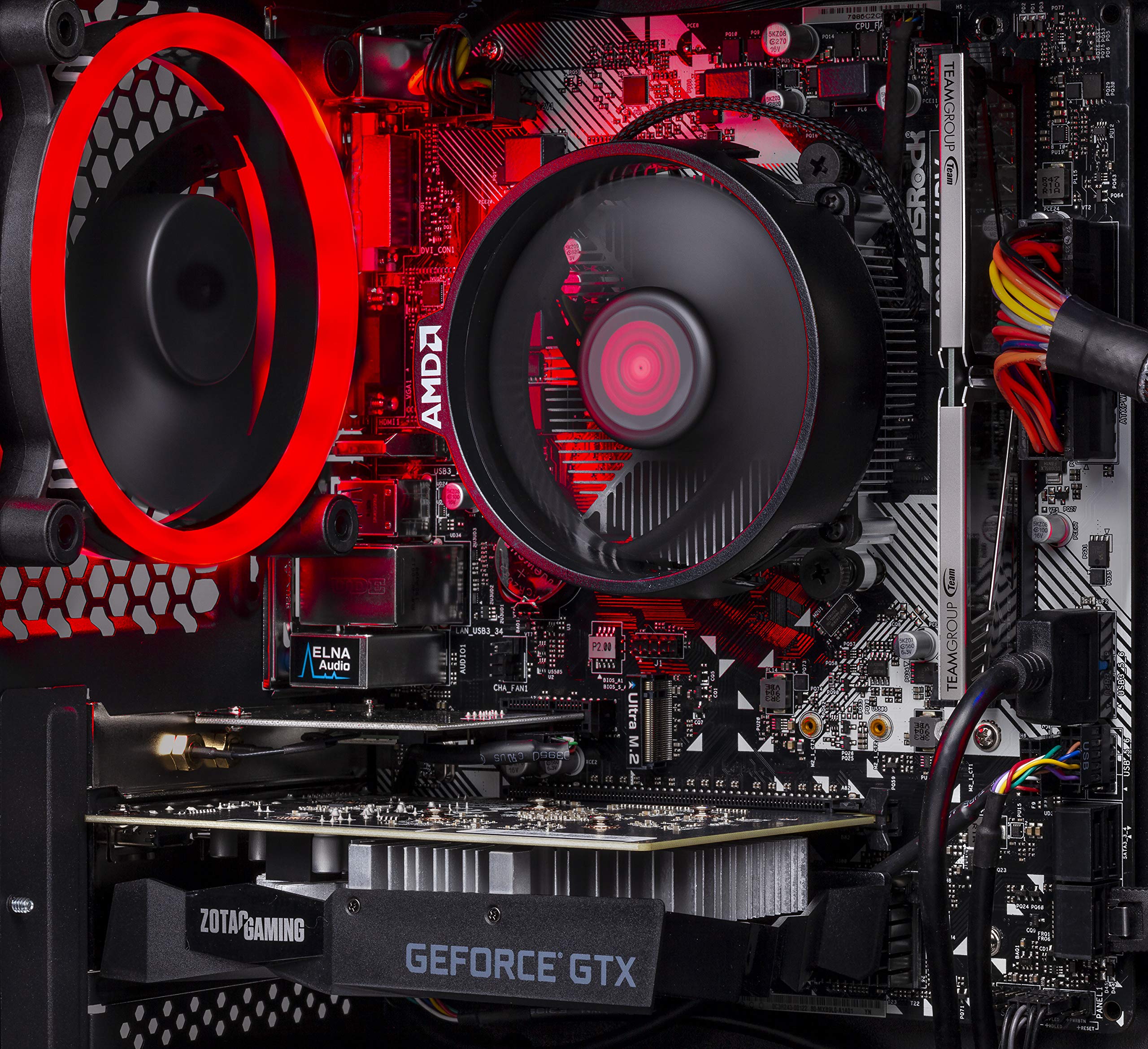 SkyTech Blaze II Gaming Computer PC Desktop β Ryzen 5 2600 6-Core 3.4 GHz, NVIDIA GeForce GTX 1660 6G, 500G SSD, 16GB DDR4, RGB, AC WiFi, Windows 10 Home 64-bit