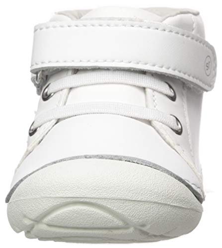 Stride Rite baby boys Soft Motion Frankie Athletic Sneaker, White, 3 Infant US