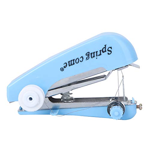 BESPORTBLE Mini Portable Handheld Sewing Machine Quick Stitch Tool for Fabric Clothing (Random Color) Home Decor Accessories