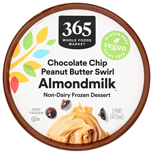 365 by Whole Foods Market, Ice Cream Non Dairy Chocolate Chip Peanut Butter, 1 Pint
