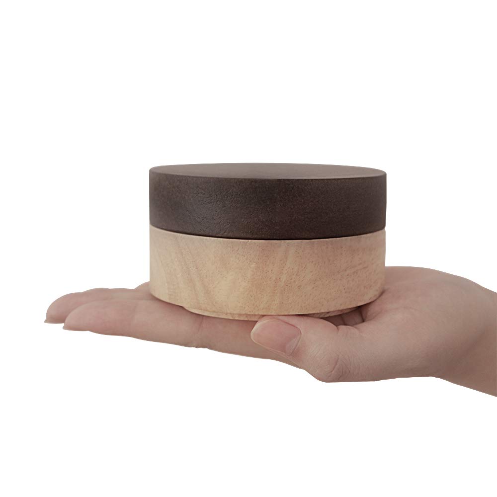 Ashtray with Lid, VViN Windproof Ashtray for Indoor and Outdoor Use, Wooden with Stainless Steel Liner, Portable Ash Tray for Home, Office, Patio, Garden Decoration