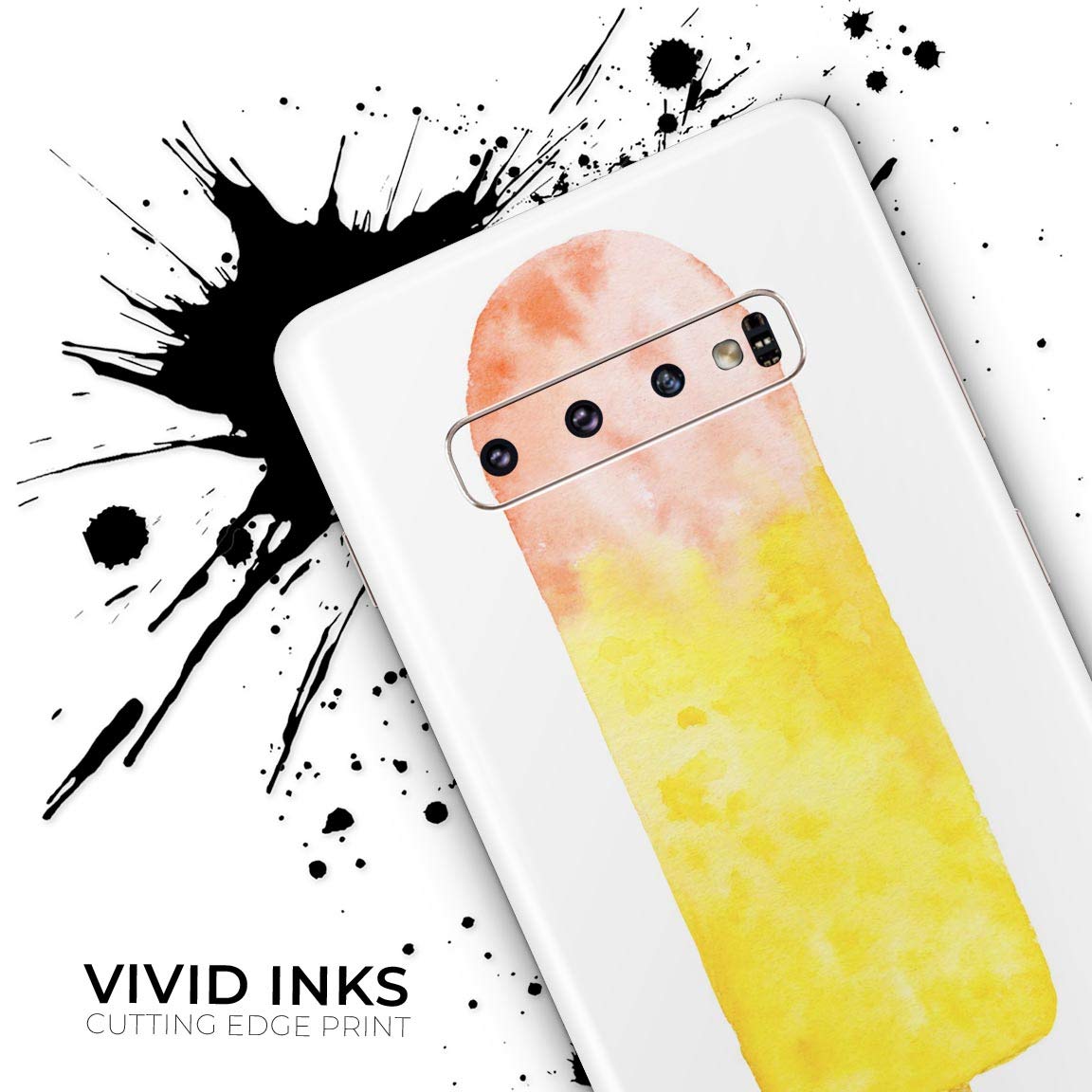 DesignSkinz Summer Mode Ice Cream v12 Protective Vinyl Decal Wrap Skin Cover Compatible with The Samsung Galaxy S20 (Screen Trim & Back Glass Skin)