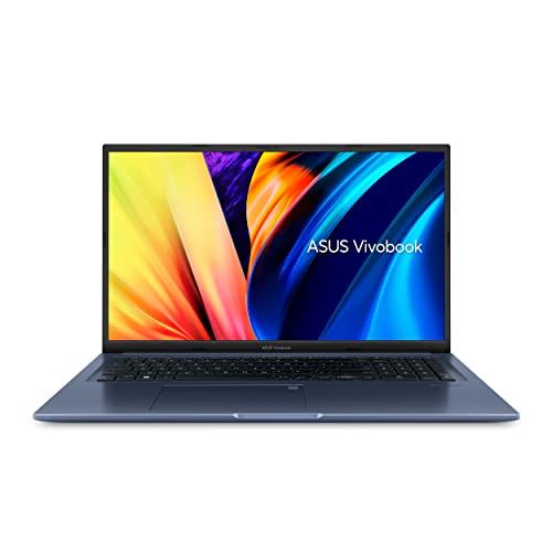 ASUS VivoBook 17X Laptop, 17.3 inch FHD Display, Intel Core i7-12700H CPU, Intel Iris Xe Graphics, 16GB RAM, 1TB SSD, Fingerprint Sensor, Windows 11 Home, Quiet Blue, K1703ZA-DS76
