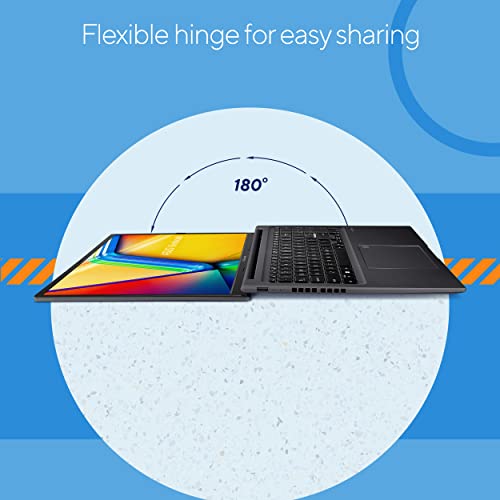 ASUS Vivobook 16 Laptop, 16” WUXGA (1920 x 1200) 16:10 Display, Intel Core i7-13700H CPU, Intel Iris Xᵉ Graphics, 8GB RAM, 1TB SSD, Windows 11 Home, Indie Black, F1605VA-DS74