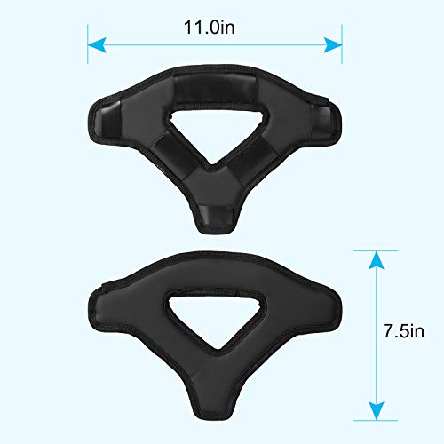 Linkstyle Head Strap Pad Cushion Compatible with Oculus Quest VR Headset, Headset Replacement Accessories, PU Leather Head Cushion,Reduce Head Pressure Foam Pad (Black)