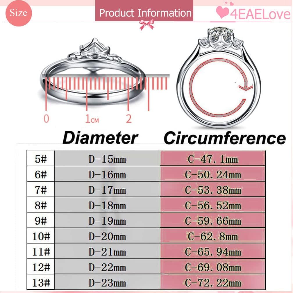 4EAELove ECG Dark Luminous Couple Rings Customize His Her Promise Heartbeat Glowing Rings Wedding Bands Titanium Stainless Steel Silver Golden (Silver-6mm/4mm, Custom)