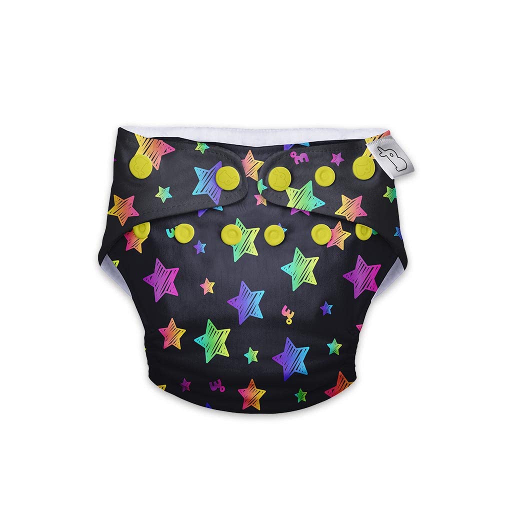 SuperBottoms New UNO Freesize Cloth Diaper, Cloth Diaper for Babies 0 to 3 Years, Washable & Reusable Cloth Diaper, Comes with Cloth Diaper Insert, 1 Diaper and 1 Organic Cotton Soaker