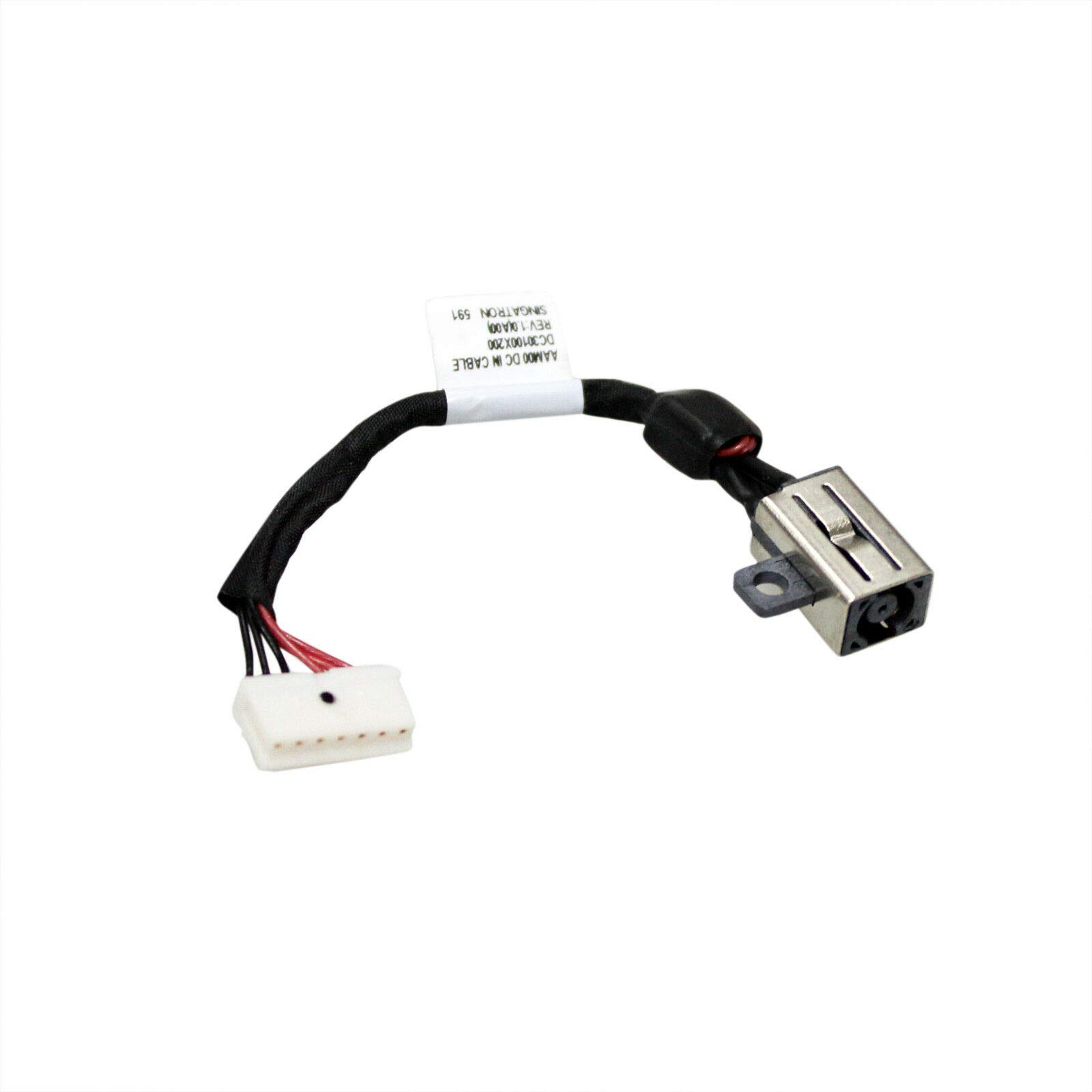 LeFix Replacement for DC in Power Jack Charging Port Socket Cable Dell XPS 15 9550 9560 9570 P56F Precision 5510 M5520 Series,64TM0 064TM0 AAM00 DC30100X300 DC30100X200