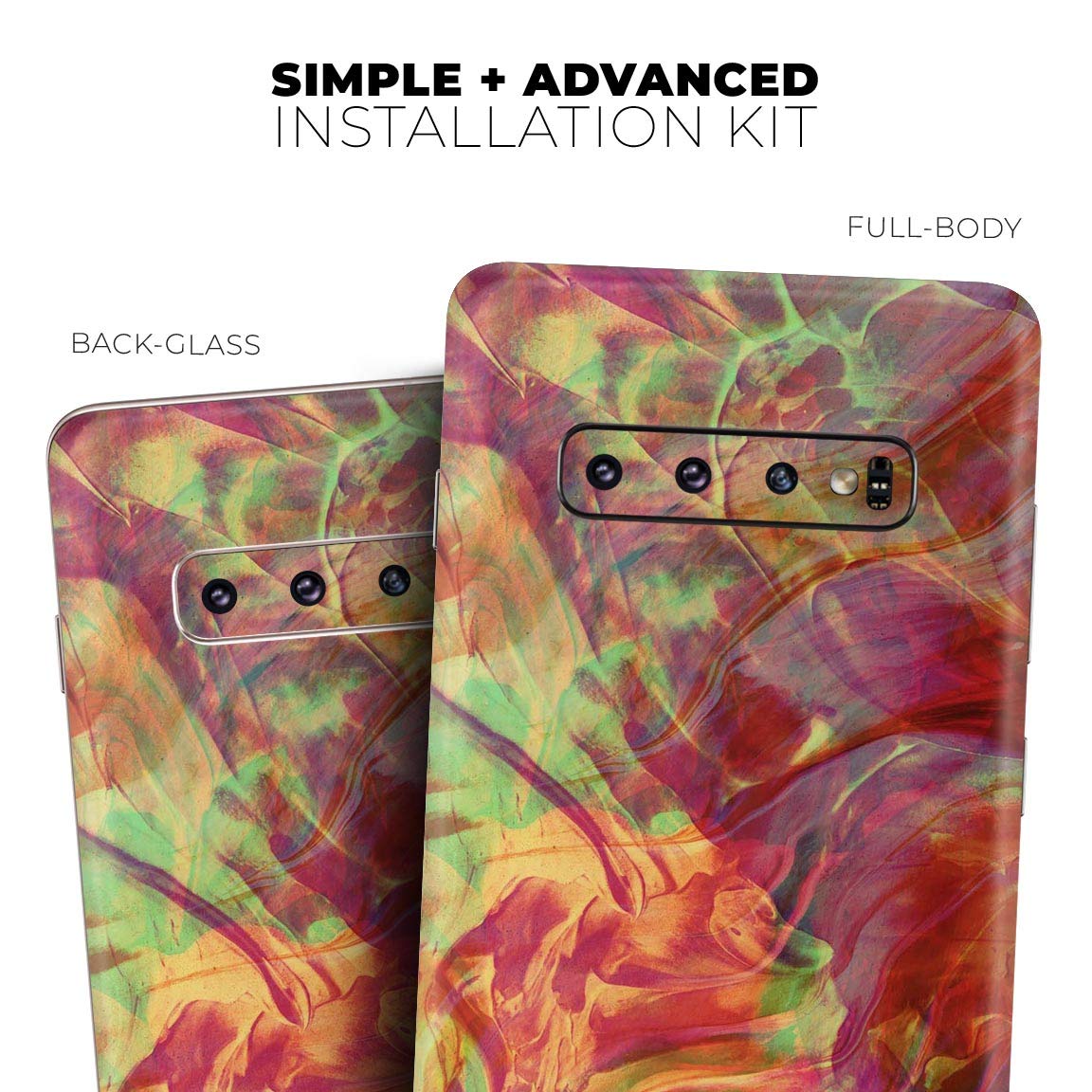 DesignSkinz Liquid Abstract Paint Remix V74 Protective Vinyl Decal Wrap Skin Cover Compatible with The Samsung Galaxy S20 (Screen Trim & Back Glass Skin)