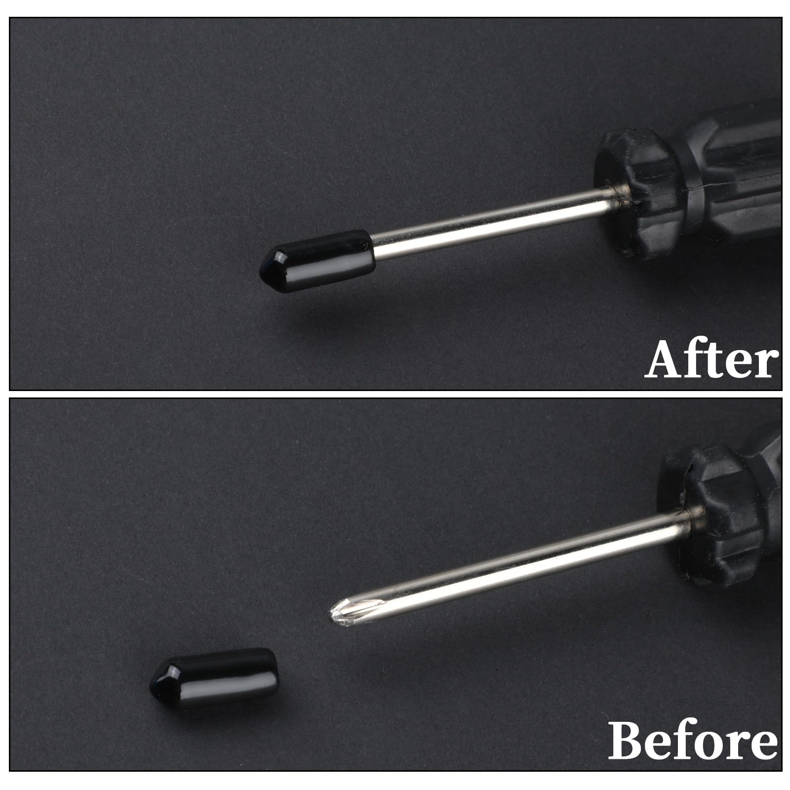50pcs Black Rubber Caps for Bolts Rubber End Caps Safety Bolt Caps Screw End Covers Bolt End Covers Protector Caps Vinyl Flexible Caps Covers for Bolts Screws Round Thread Protectors