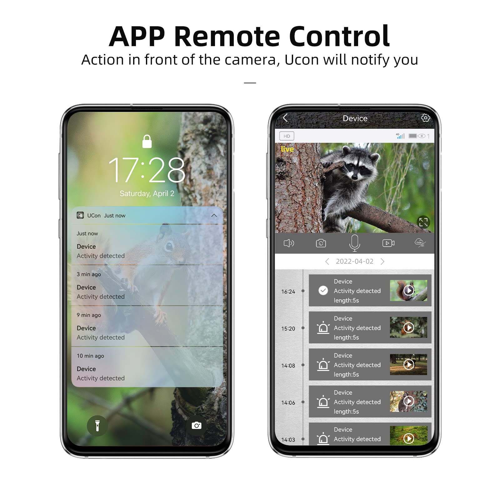 4G Cellular Trail Camera 2.7K 14MP with Micro SIM Card (AT&T), 4G LTE Network IP66 Waterproof Trail Game Camera with Night Vision Motion, APP Control Remote Send Videos & Photos