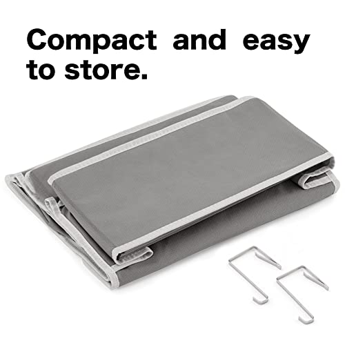 EZOWare 2PACK Over the Door Hanging Organizer with 4 Pocket, Home Storage Organizer with Hook for Pantry Baby Nursery Bathroom Closet Dorm