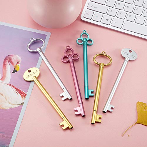 Key Shape Pen Vintage Key Gel Ink Pens Cute Novelty Pens Black Fine Point Pen for Office Stationary School Supplies(36 Pieces)