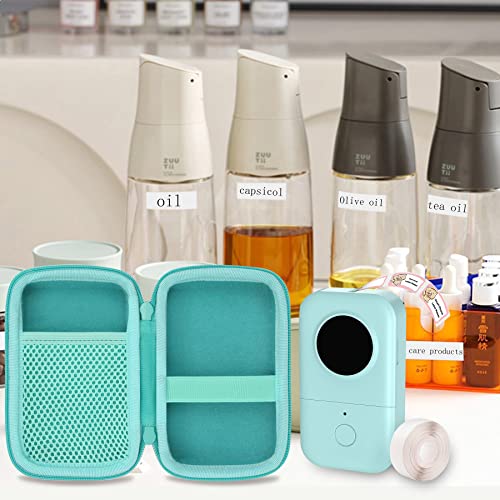Aenllosi Hard Storage Case Compatible with Phomemo D30 Bluetooth Wireless Mini Label Printer.(Only Case,Green)