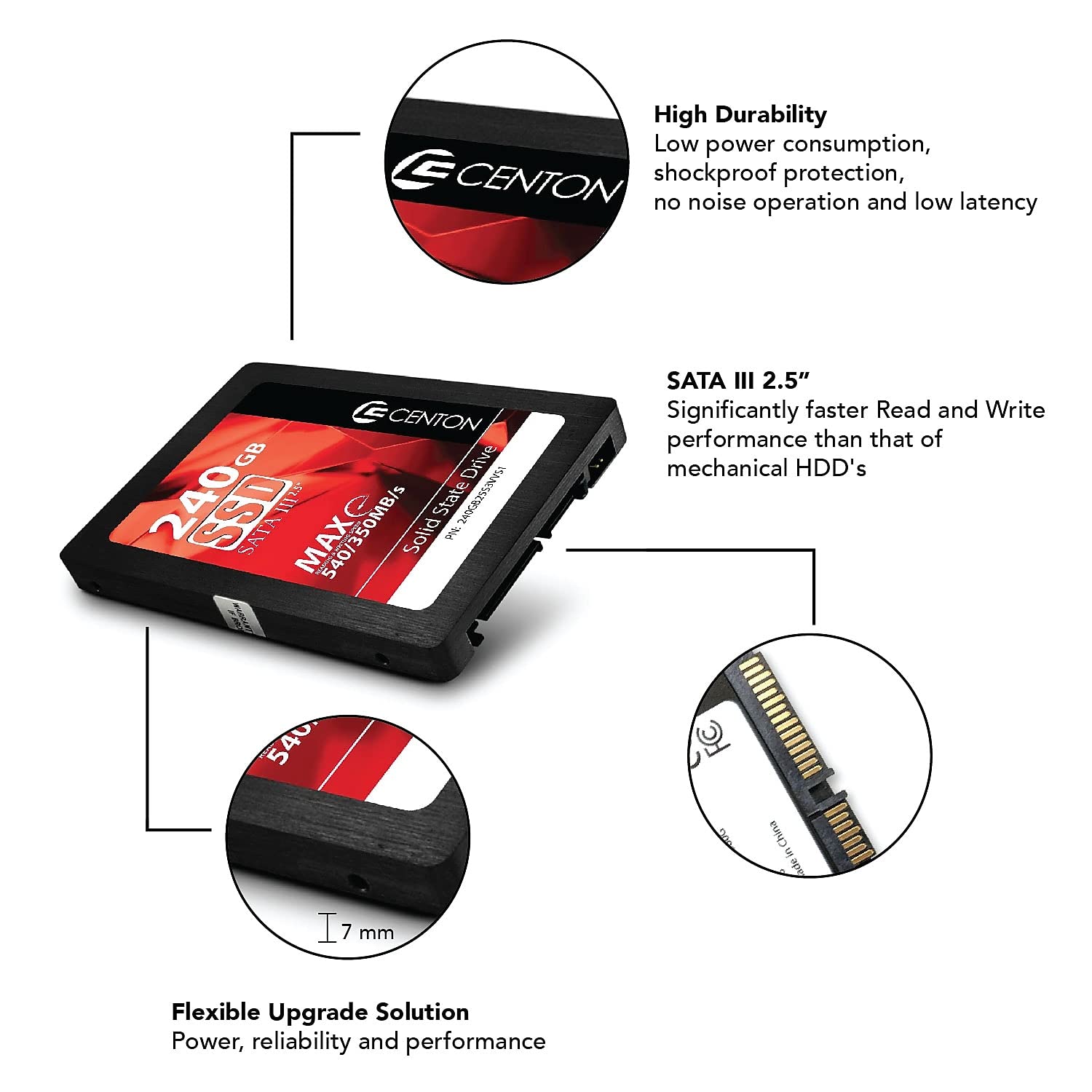 Centon Electronics Direct 2.5-Inch Solid State Drive 240GB25S3VVS1