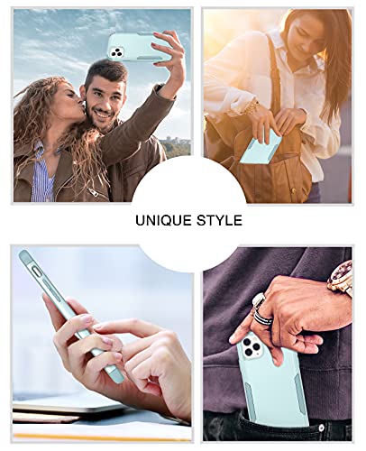 BENTOBEN iPhone 11 Pro Case, 3 in 1 Heavy Duty Rugged Hybrid Shockproof Hard PC Soft TPU Bumper Non-Slip Protective Girls Women Boy Men Phone Cases Cover for iPhone 11 Pro 5.8 Inch, Mint Green