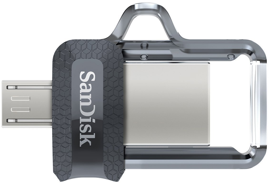 SanDisk Ultra 32GB (Two Pack Bundle) Dual Drive m3.0 (SDDD3-032G-G46) works with Android Devices and Computers Flash Drive with Everything But Stromboli (TM) Lanyard