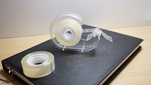 KIDMEN Transparent Tape,Clear Tape for Office, Home, School,5 Dispensered Rolls, 0.7 x 1300 Inch