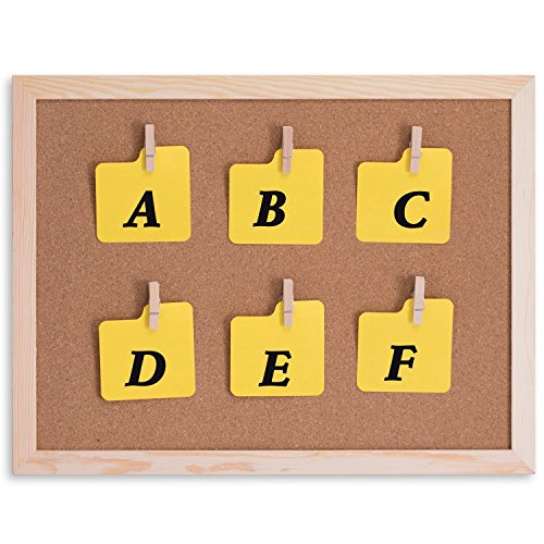 favide Push Pin with Wooden Clips Pushpins Tacks Thumbtacks for Cork Boards Artworks Notes Photos, Craft Projects, Offices and Homes, Pack of 50