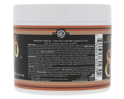 Suavecito Pomade Firme Clay 4 oz, 1 Pack - Strong Hold Hair Clay For Men - Low Shine Matte Hair Clay Pomade For Natural Texture Hairstyles