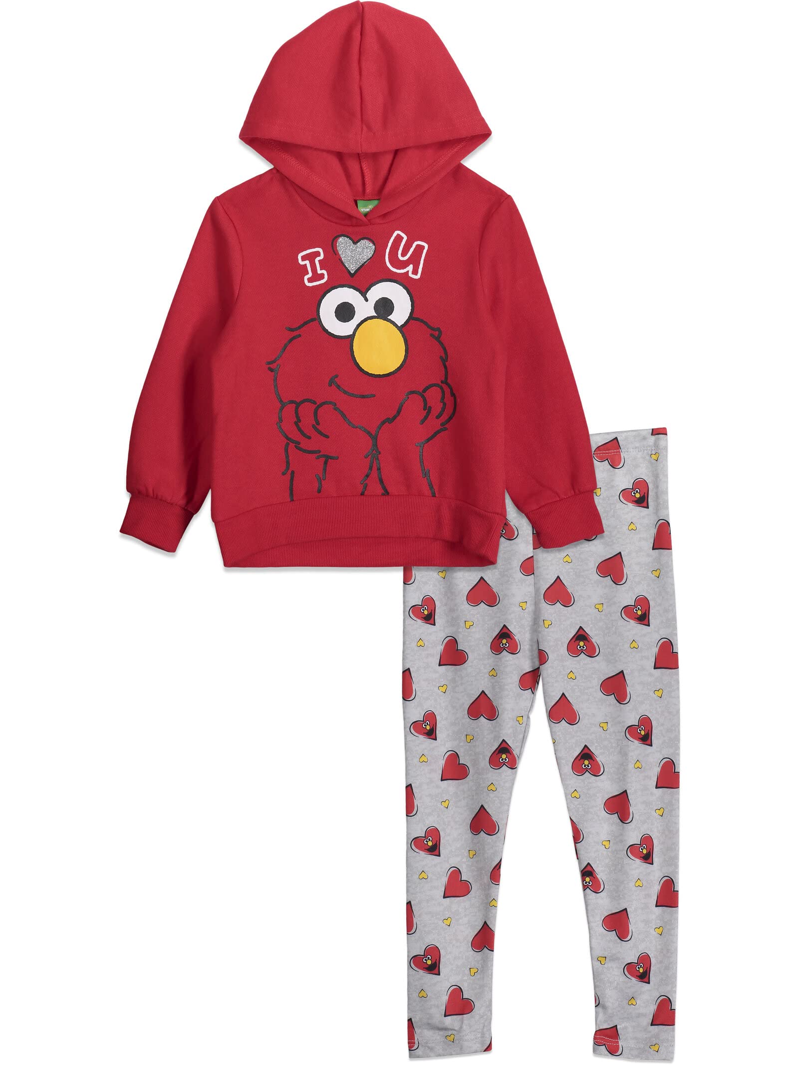 Sesame Street Elmo Infant Baby Girls Fleece Hoodie & Leggings Elmo 18 Months