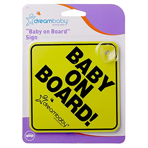 Dreambaby Baby On Board Sign - Baby Safety Awareness Warning Decal - Model L211