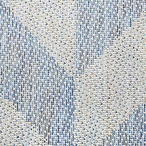 Nicole Miller New York Patio Country Calla Contemporary Herringbone Indoor/Outdoor Area Rug, Blue/Grey, 6'6"x9'2"