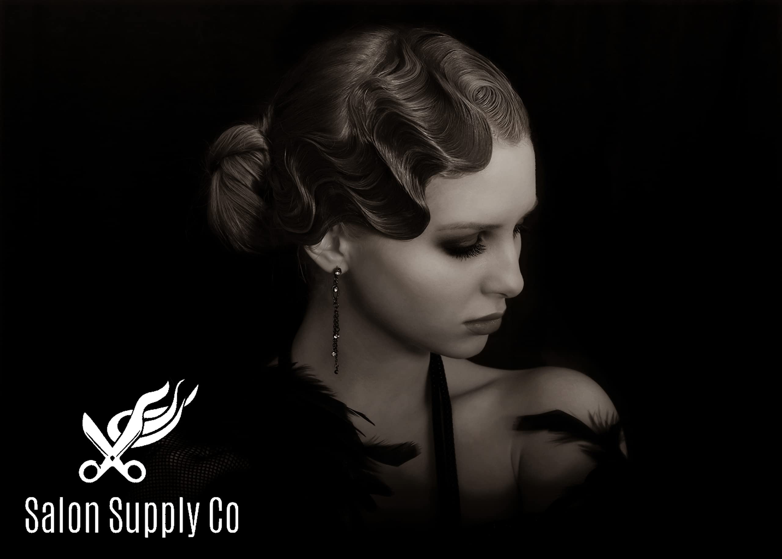 Hair Clips - Set of 10 - Aluminum 3.5 Butterfly Wave Setting Clips for Finger and Marcel Wave Hairstyles